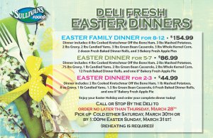 Easter Dinner Specials - Sullivan's Foods